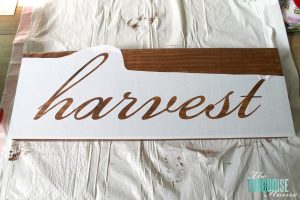 Quick and Easy DIY Harvest Sign - The Turquoise Home