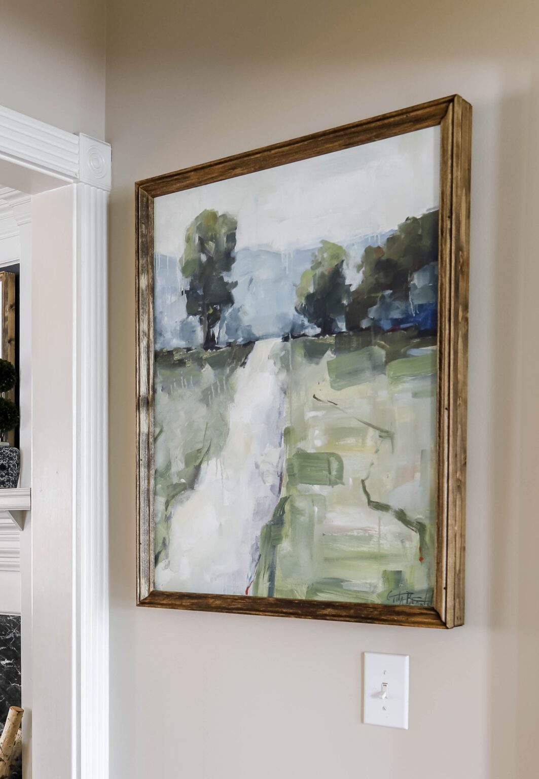 How to Frame a Builder-Grade Mirror - The Turquoise Home