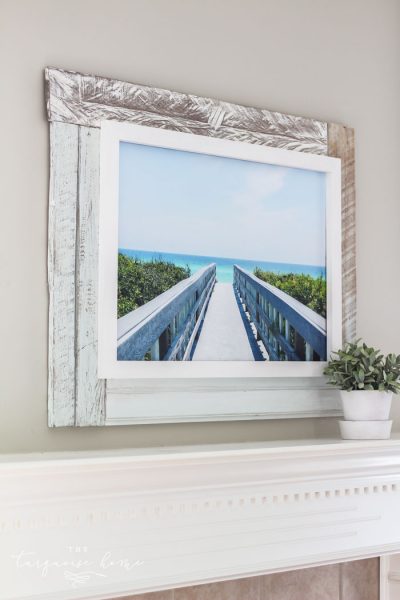 How to Frame a Canvas (for Cheap!) - The Turquoise Home
