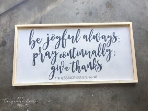 How to Make a Large Wooden Sign - The Turquoise Home