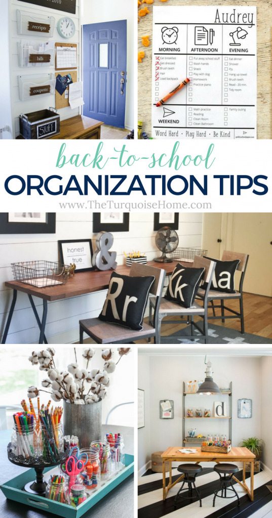 Back to School Organization Tips {to keep parents sane} - The Turquoise ...