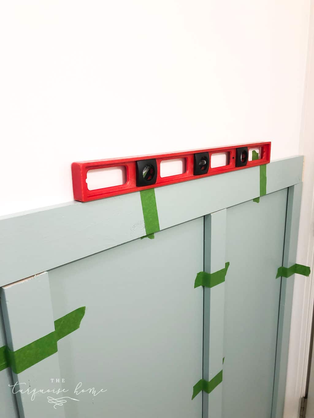 DIY Board and Batten in the Girls' Bathroom - The Turquoise Home