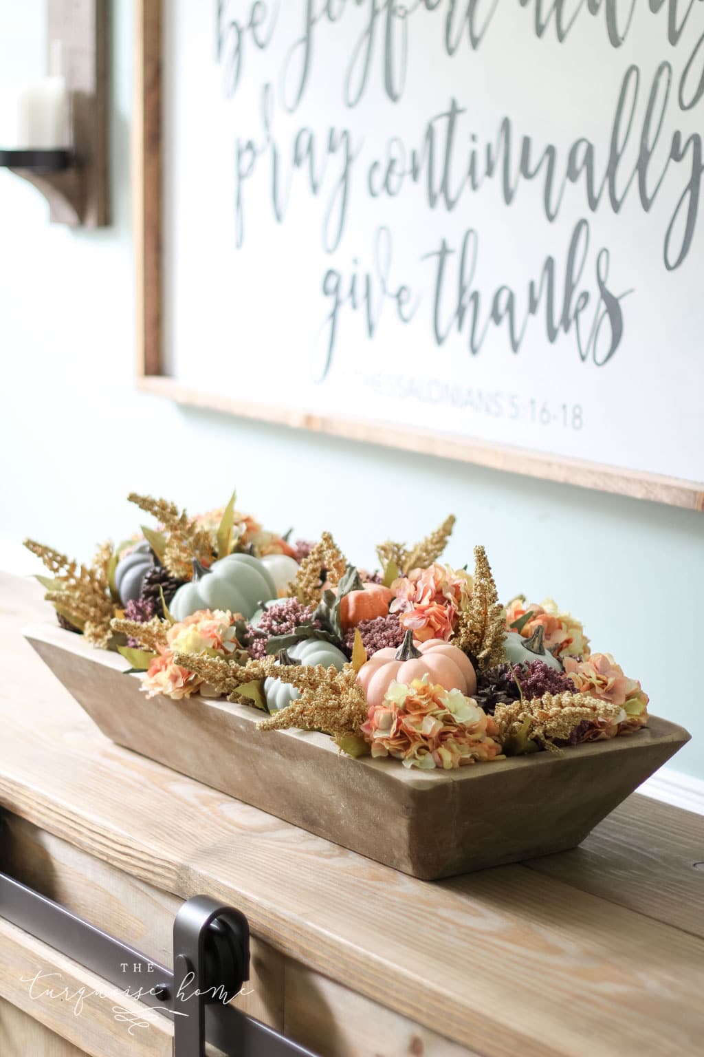 Dough Bowl Centerpiece for Fall