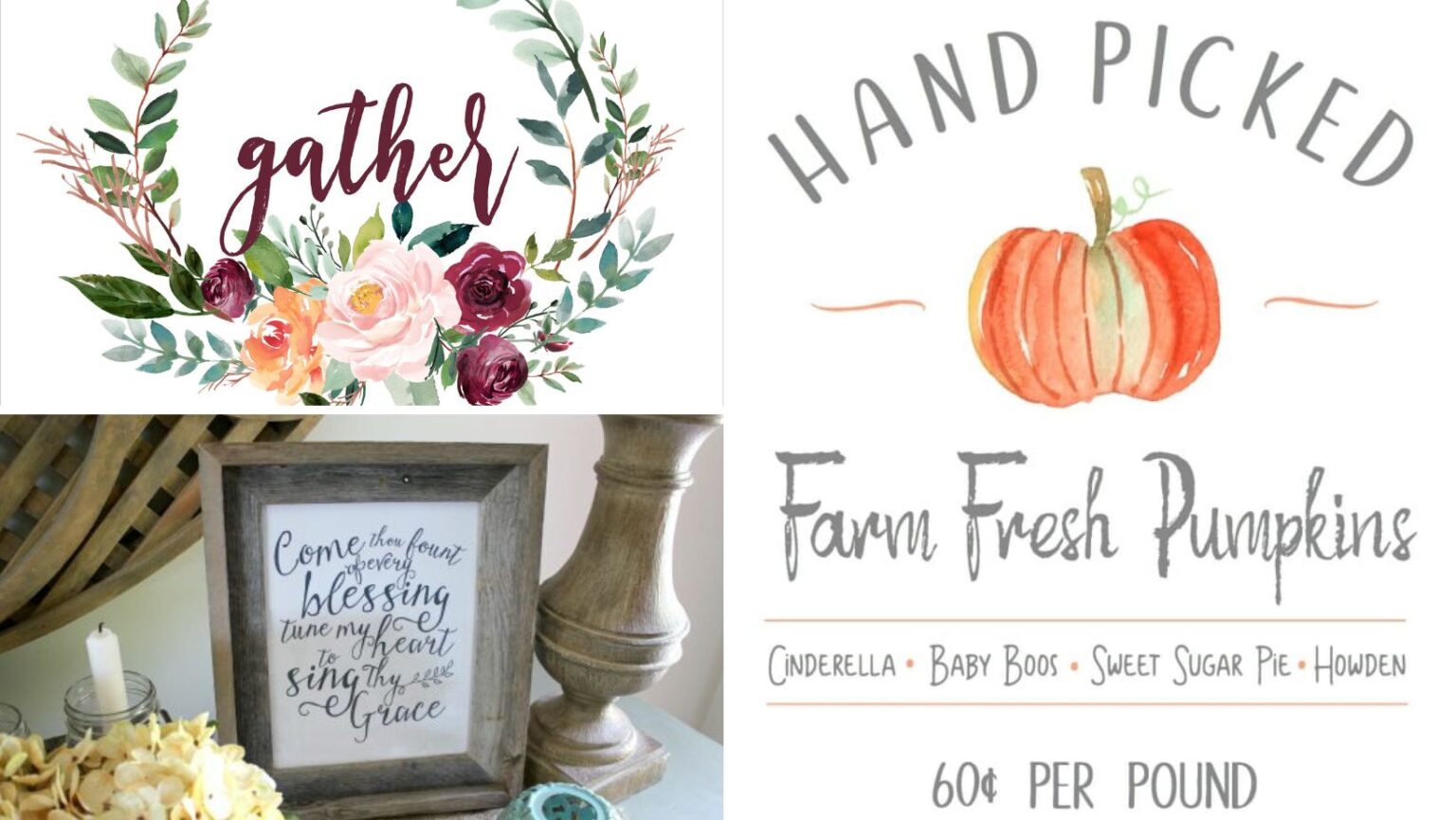 25+ FREE Fall Printables to Decorate Your Home