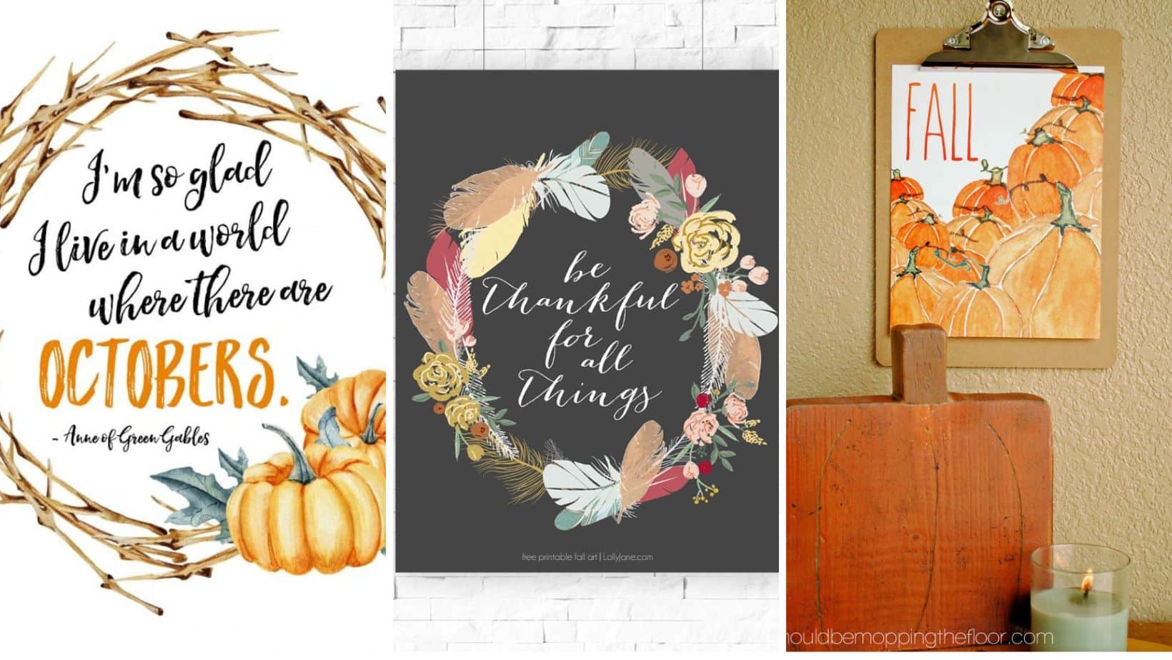 25+ FREE Fall Printables to Decorate Your Home