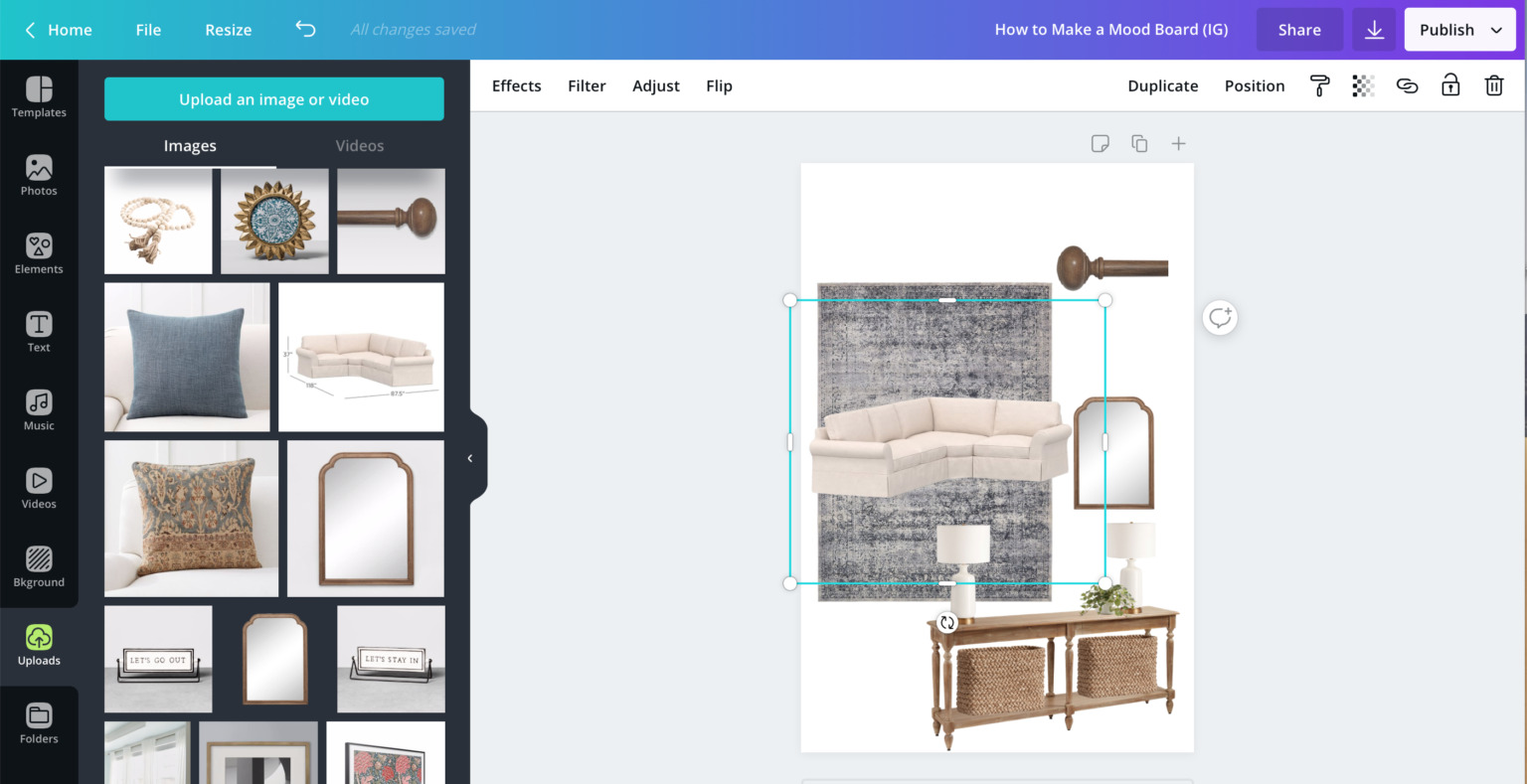 How to Make a Mood Board (in 4 Easy Steps!) with video - The Turquoise Home