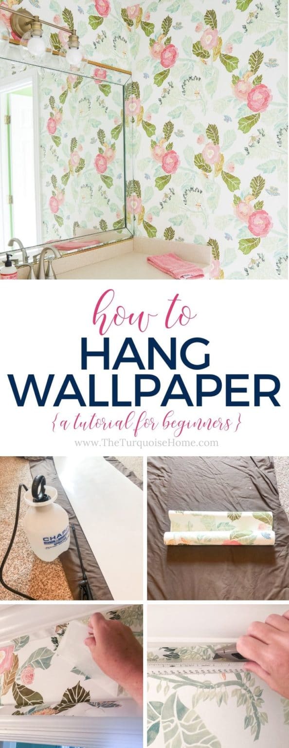 How to Hang Pre-Pasted Wallpaper (tutorial for beginners) - The ...