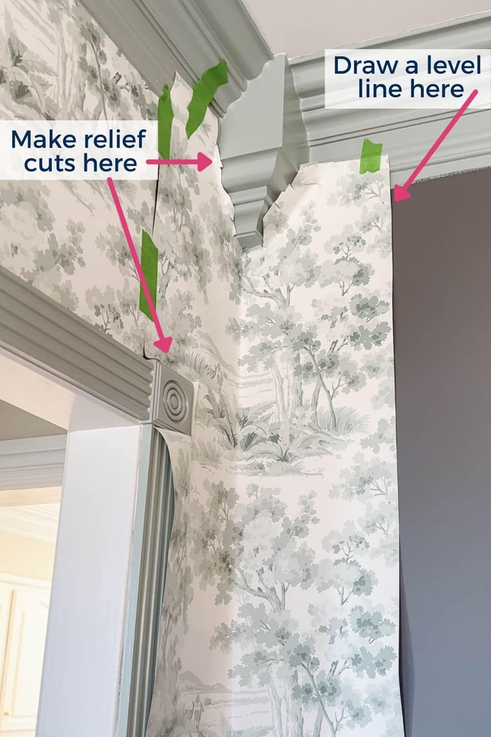 How to Install Paste-on-Wall Wallpaper - The Turquoise Home