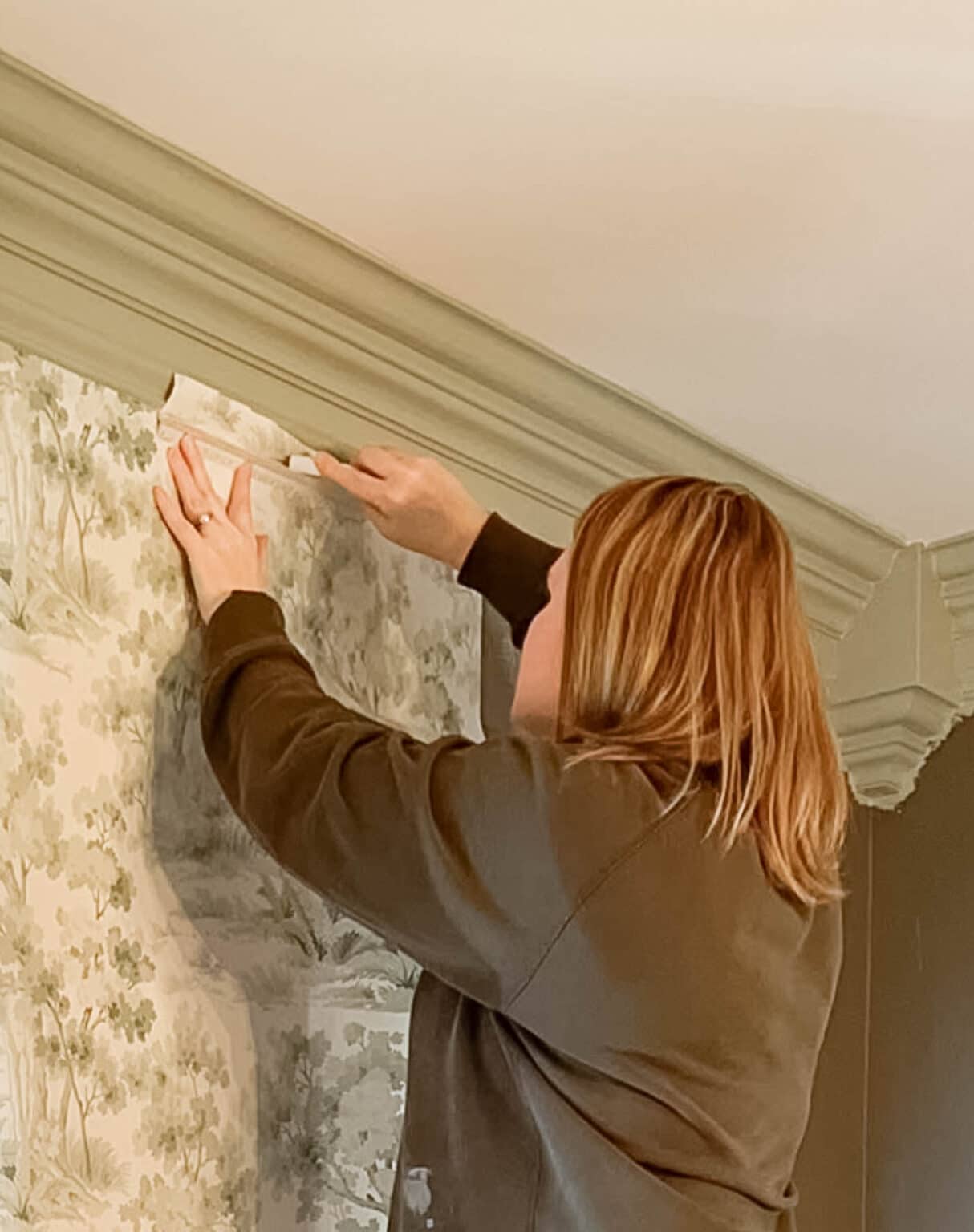 How to Install Paste-on-Wall Wallpaper - The Turquoise Home
