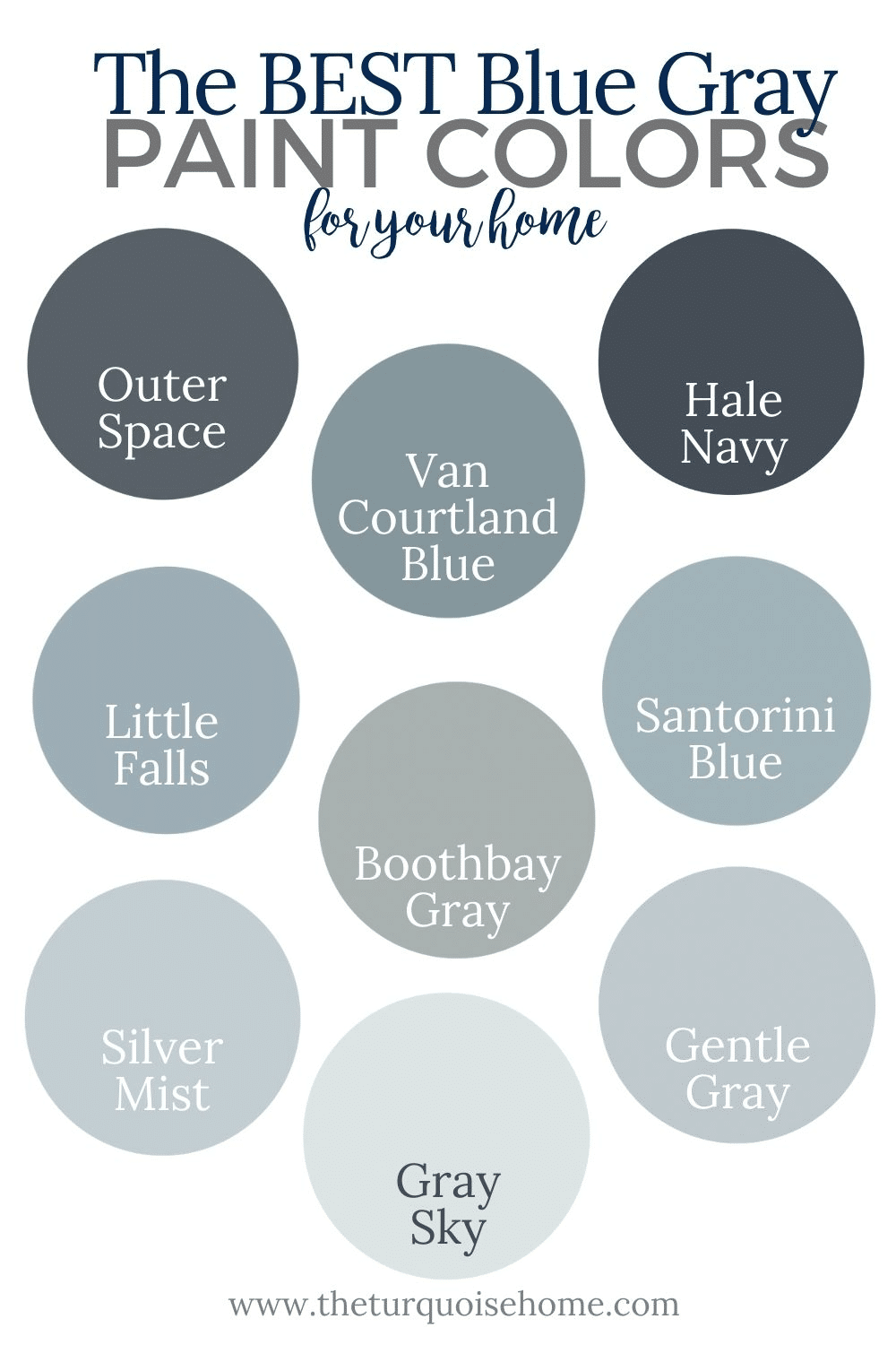 The Best Blue Gray Paint Colors The Turquoise Home