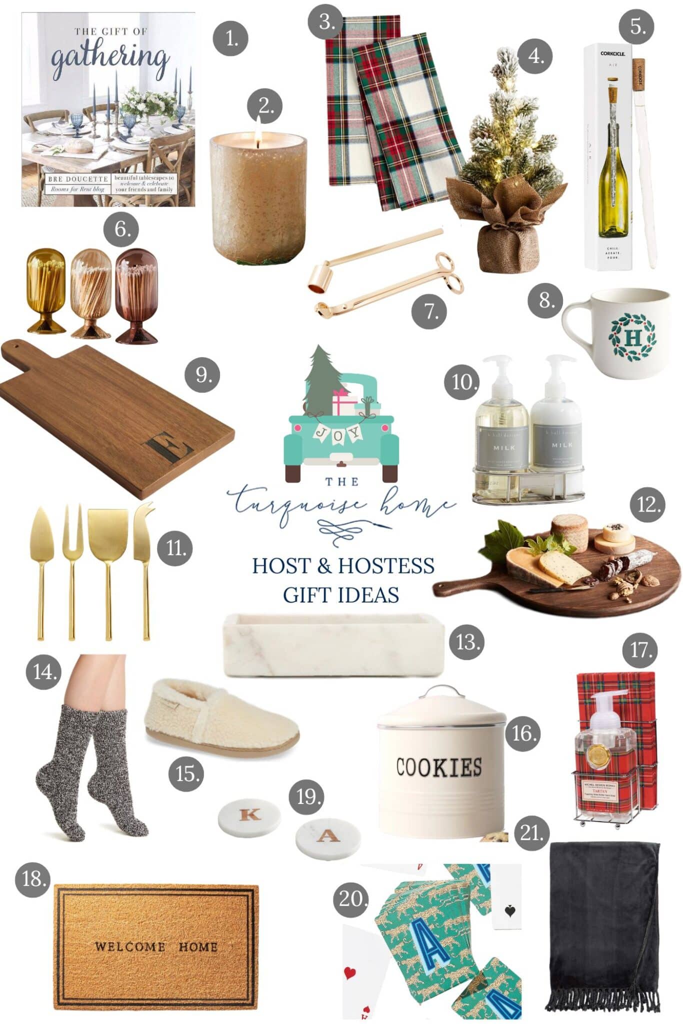Host and Hostess Gift Ideas - The Turquoise Home