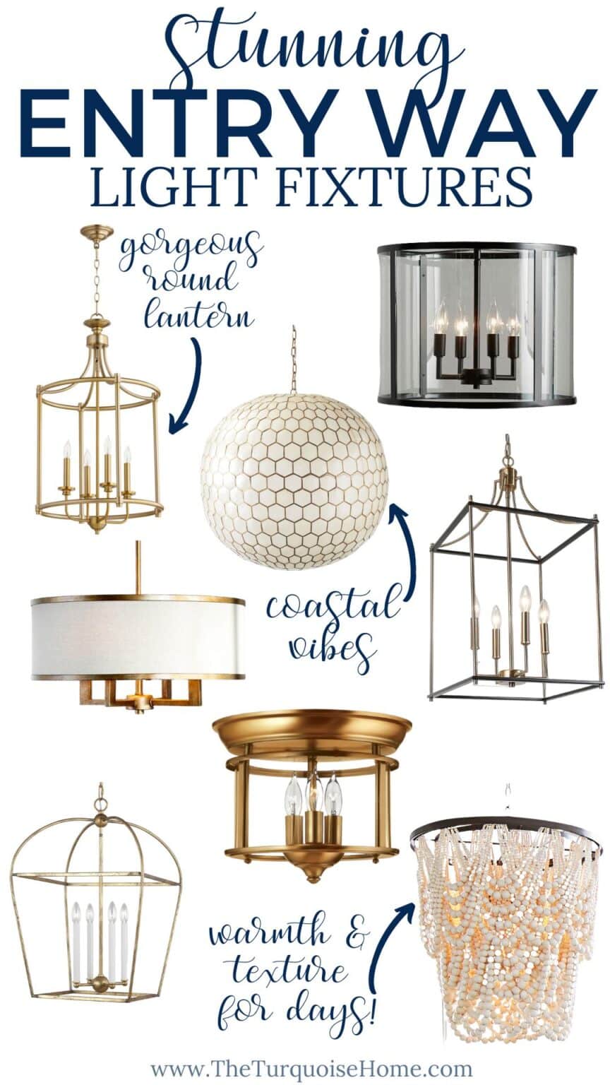 17 Stunning, Easy-To-Install Entryway Lighting Fixtures - The Turquoise ...