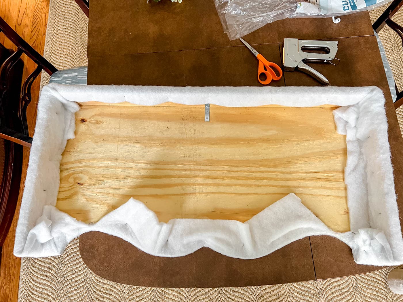 DIY Window Cornice Board with Fabric - The Turquoise Home