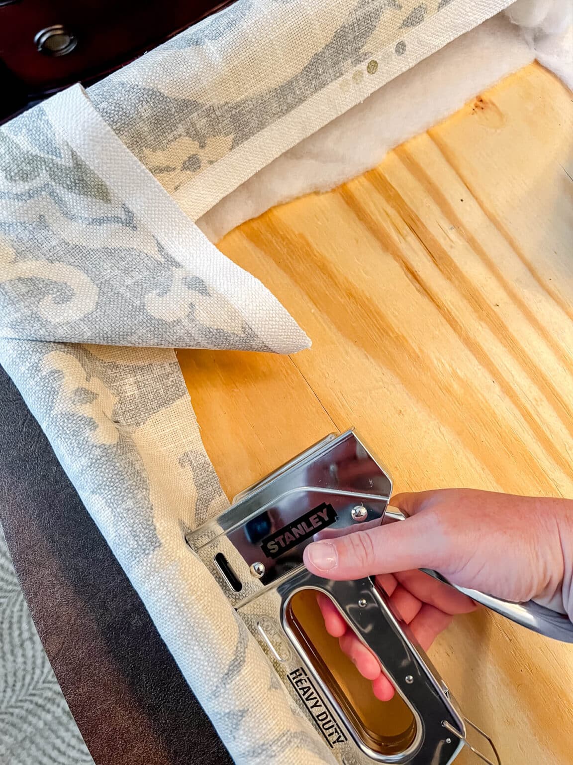 DIY Window Cornice Board with Fabric - The Turquoise Home