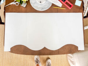 DIY Window Cornice Board with Fabric - The Turquoise Home