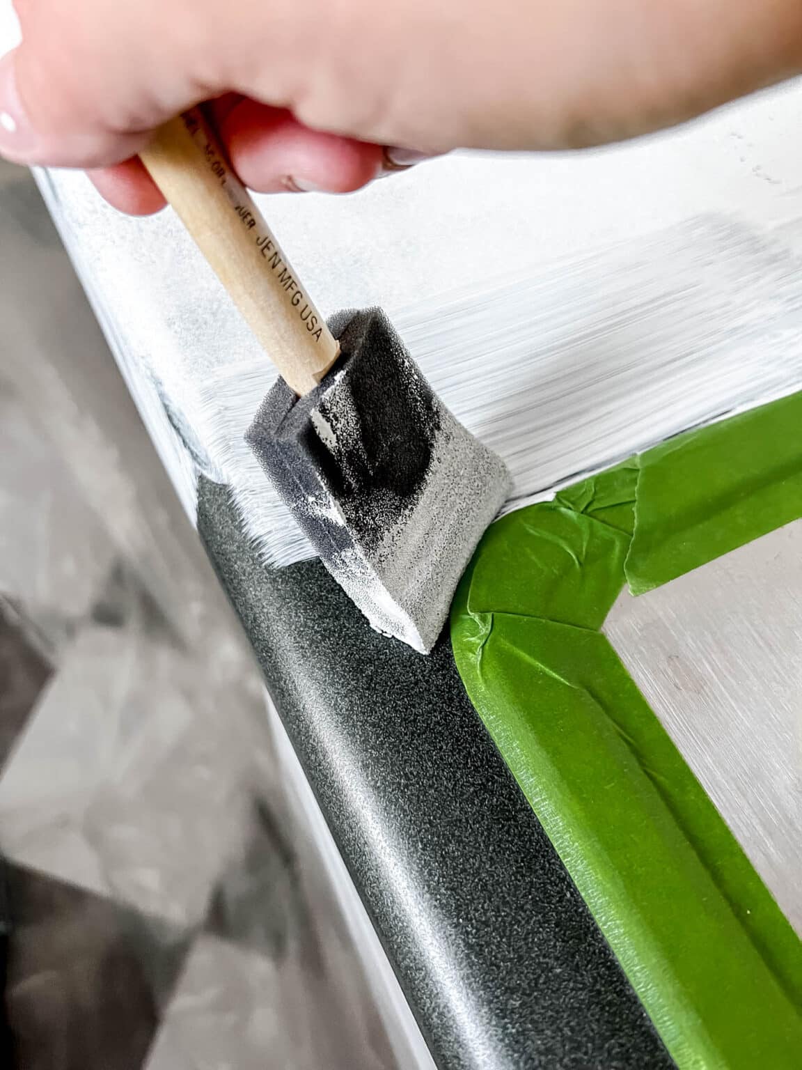 How to Paint Countertops to Look Like Marble - The Turquoise Home