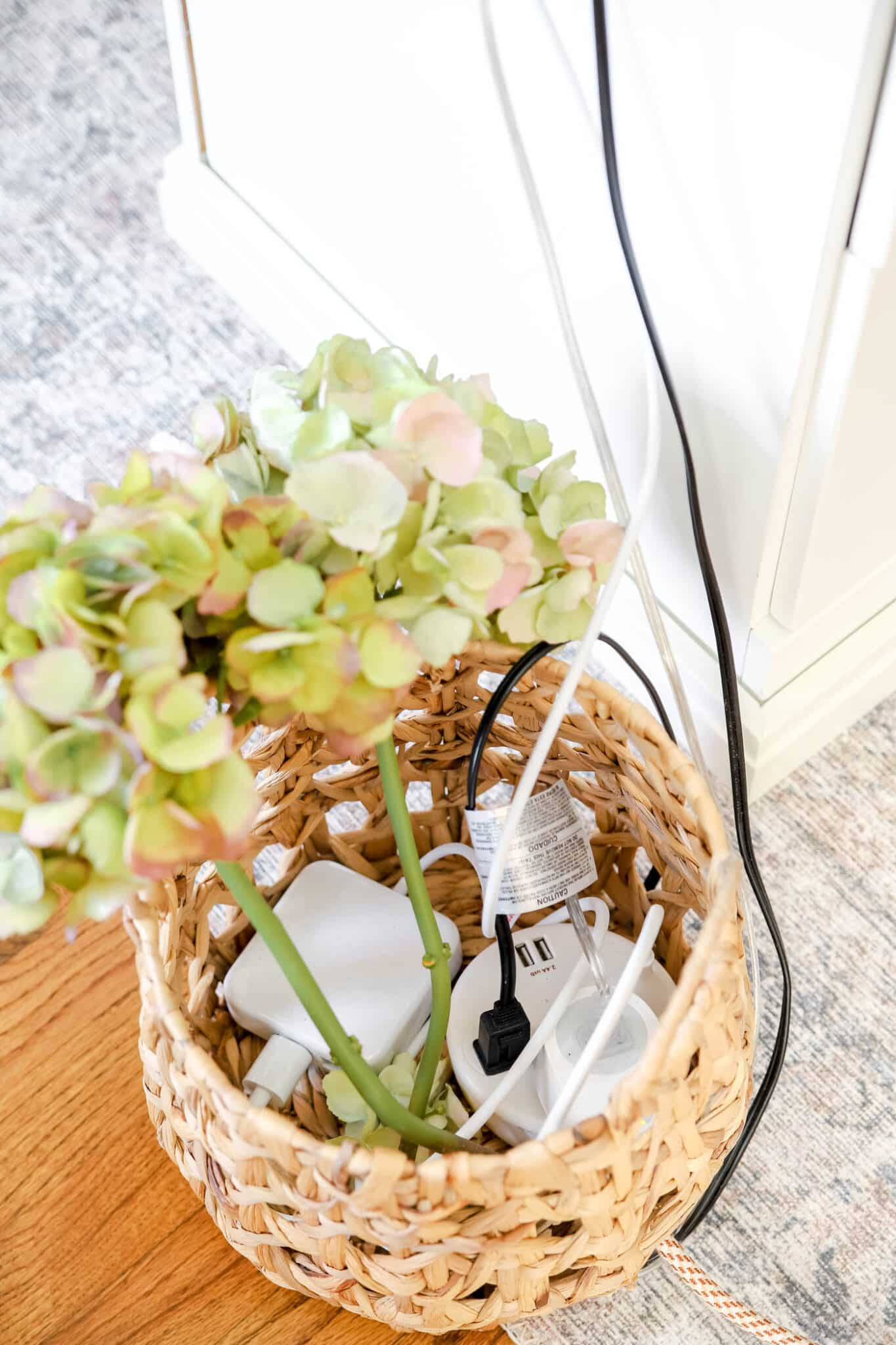 Bedside Cords Organization Ideas