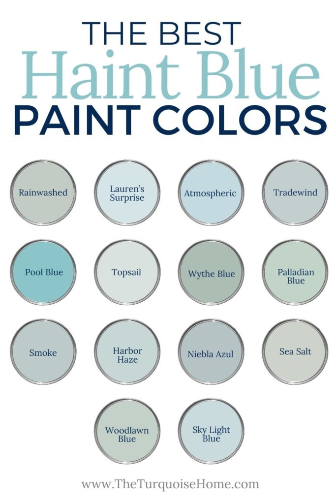Best 15 Haint Blue Paint Colors for Porch Ceilings - The Turquoise Home