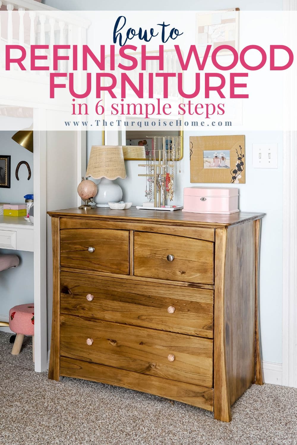 How to Refinish Wood Furniture - The Turquoise Home