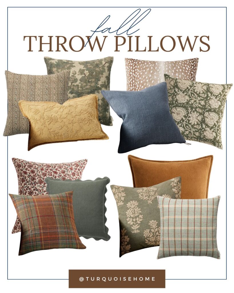 10 Cozy Fall Pillow Ideas For A Seasonal Touch - The Turquoise Home