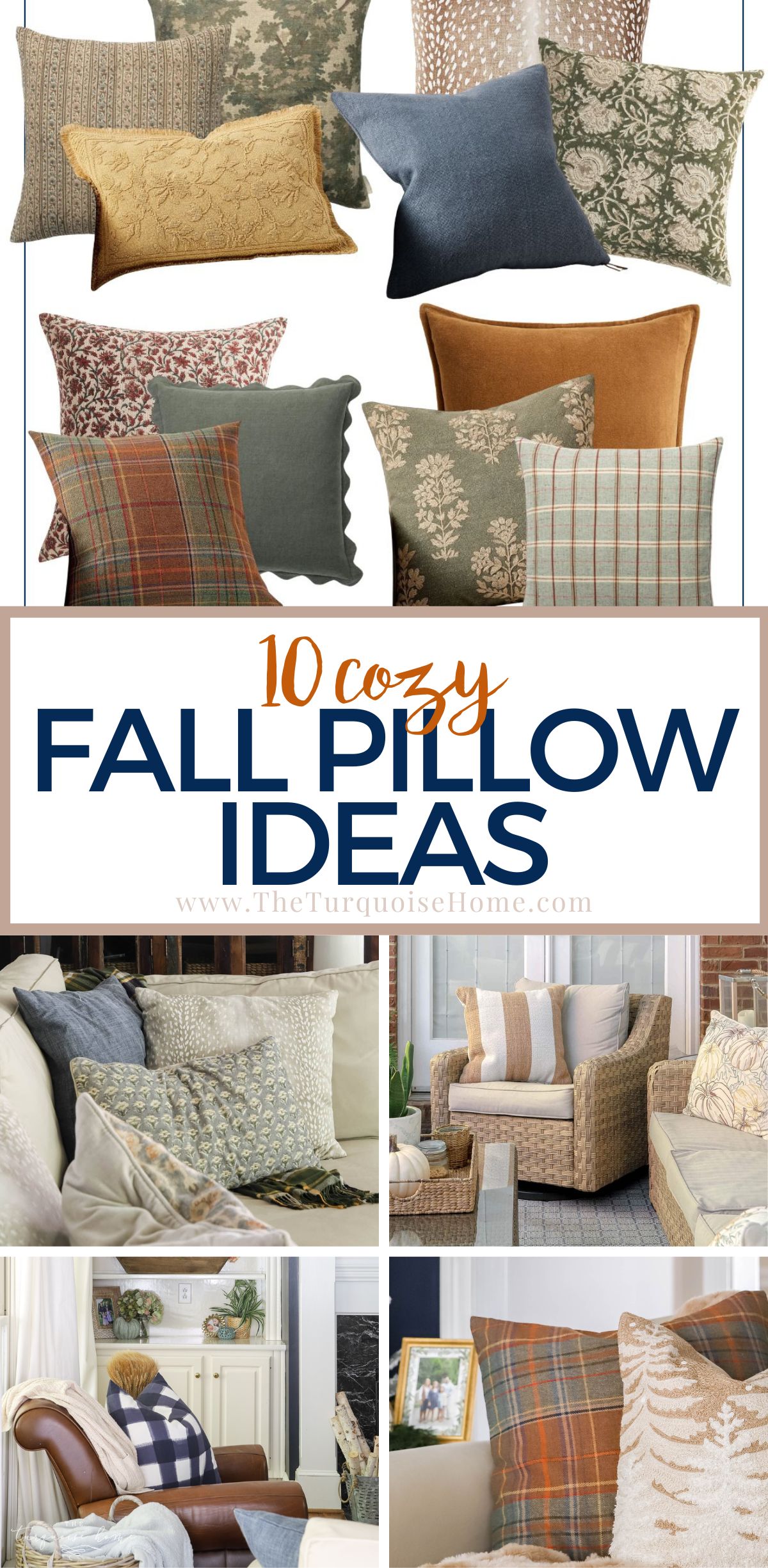 10 Cozy Fall Pillow Ideas For A Seasonal Touch - The Turquoise Home